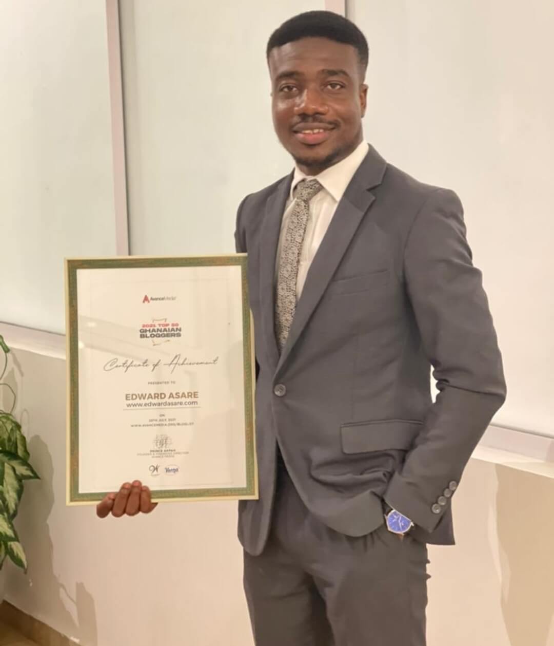 Edward Asare makes list of top 50 Ghanaian bloggers in 2021