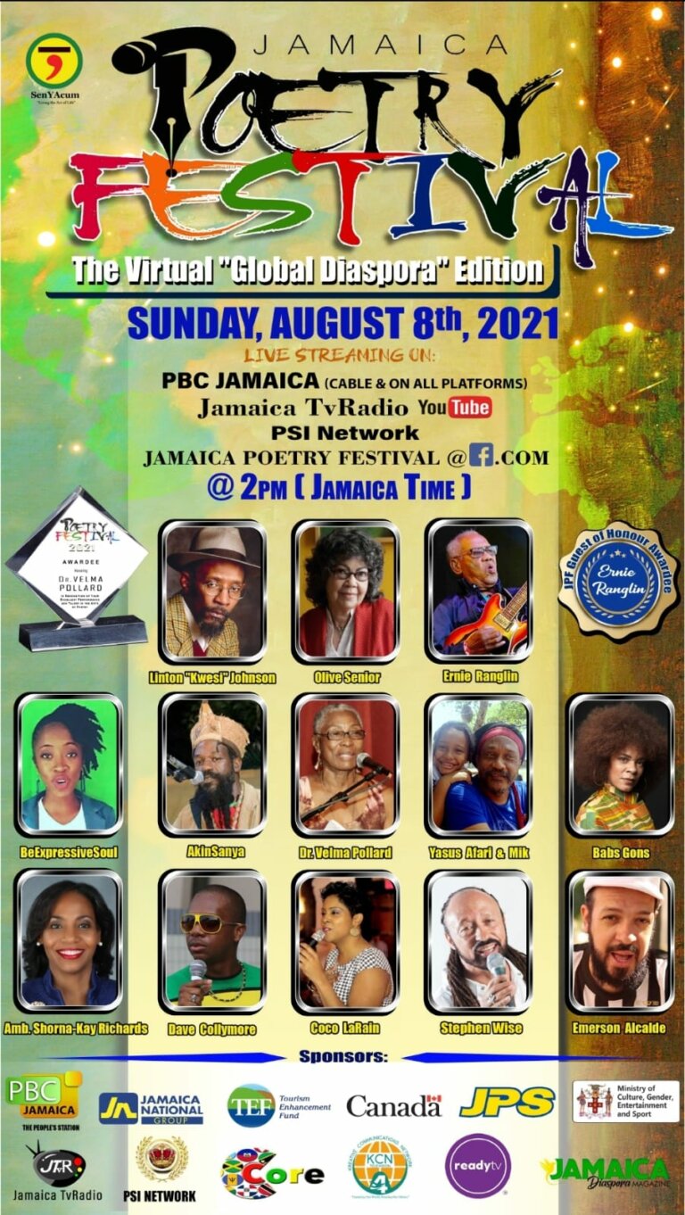 Jamaica Poetry Festival 2021 - "Virtual Global Diaspora Edition"