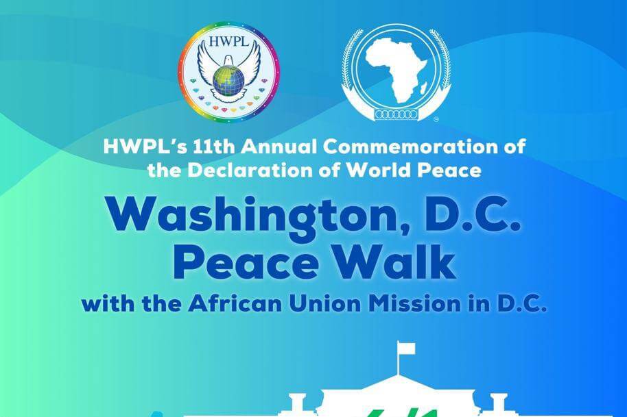 HWPL to hold Washington DC Peace Walk on June 1st