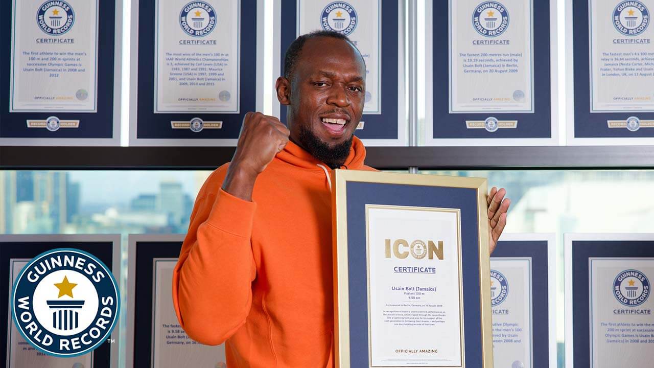 Usain Bolt named Guinness World Records Icon