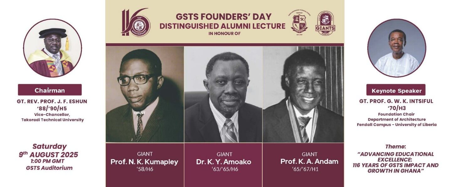 GSTS Founders’ Day Lecture Honors Legacy of three prolific alumni ...