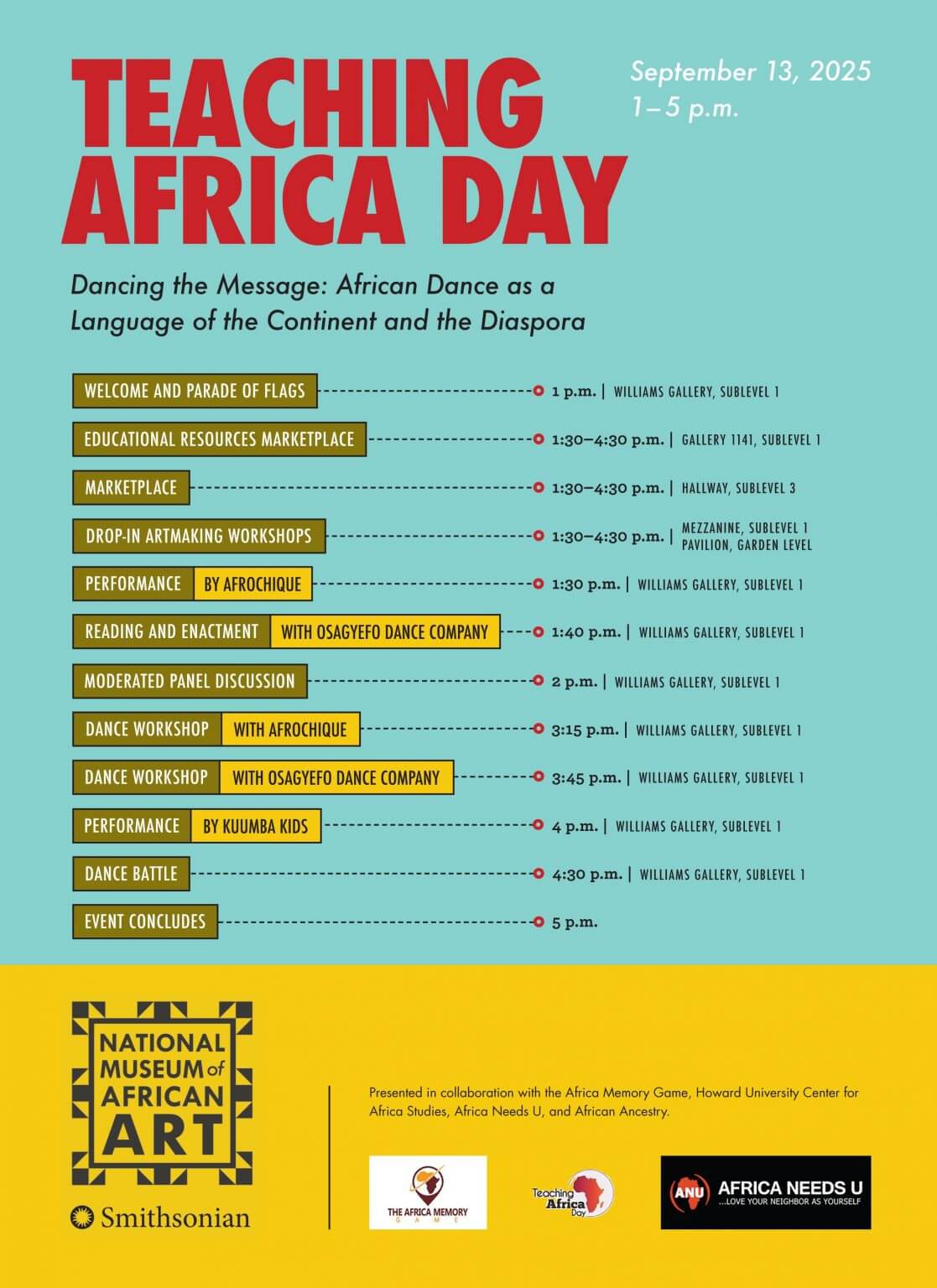 Smithsonian's Teaching Africa Day 2025 to celebrate African dance